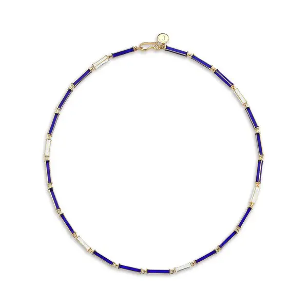 C|ND|N BY CANDAN BALTO Megaron Silver And Enamel Necklace - Gold