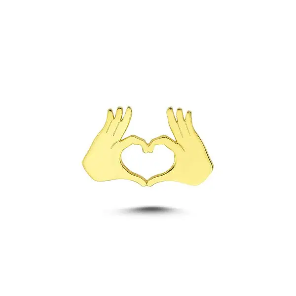 ECCE ARTISAN DIAMONDS Heart In My Finger Mini Pin - Gold