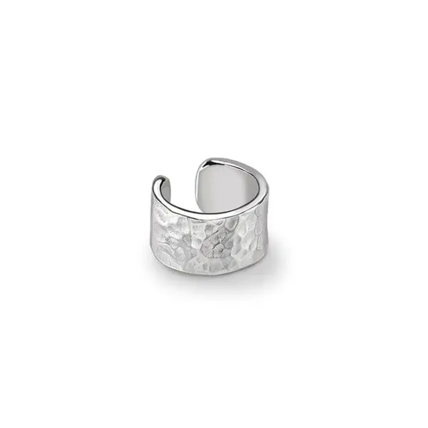 DOWER & HALL Straight Edge Nomad Ear Cuff - Silver