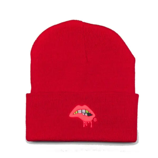 C.A.N.V.A.S Lips Beanie - Red