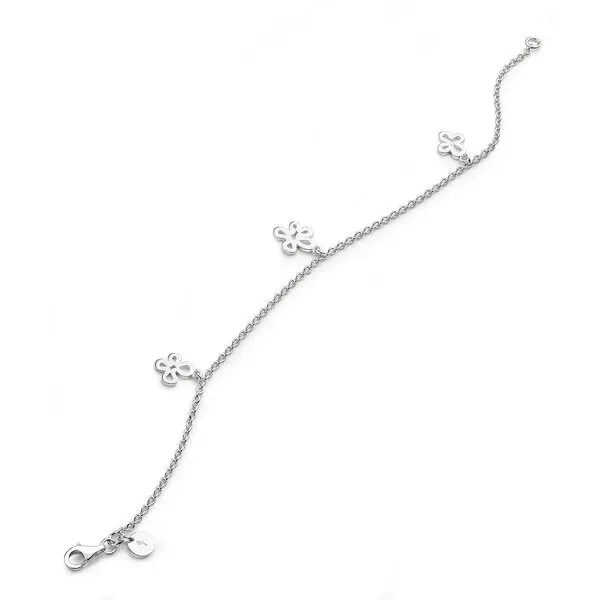 LUCY QUARTERMAINE Sterling Splash Charm Bracelet - Silver