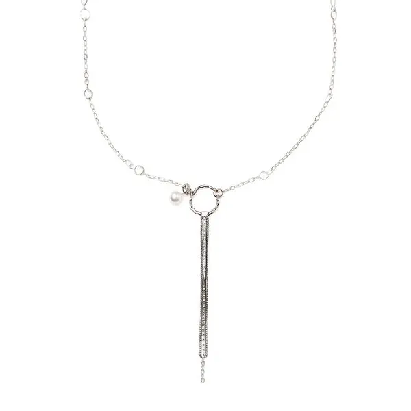 MY MOKONDO Sirius Pearl Pendant Necklace - Silver