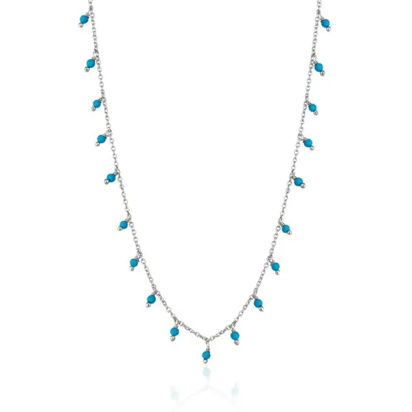 SPERO LONDON Beaded Sterling Silver Chain Necklace - Silver/blue