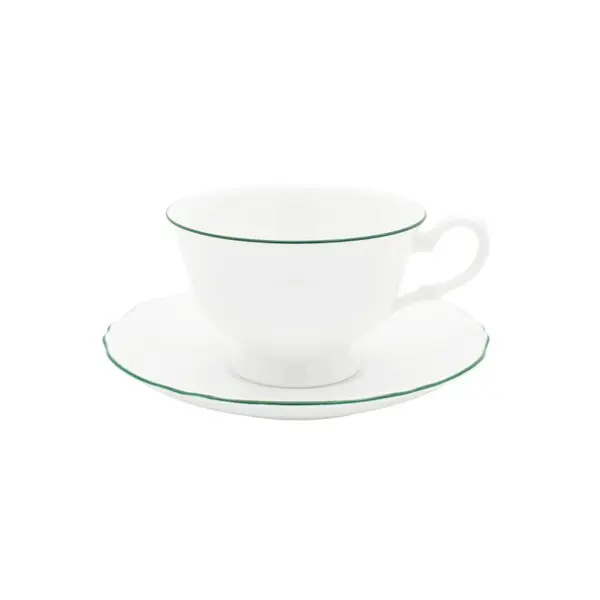 Twig New York Amelie Forest Tea Cup & Saucer - Green
