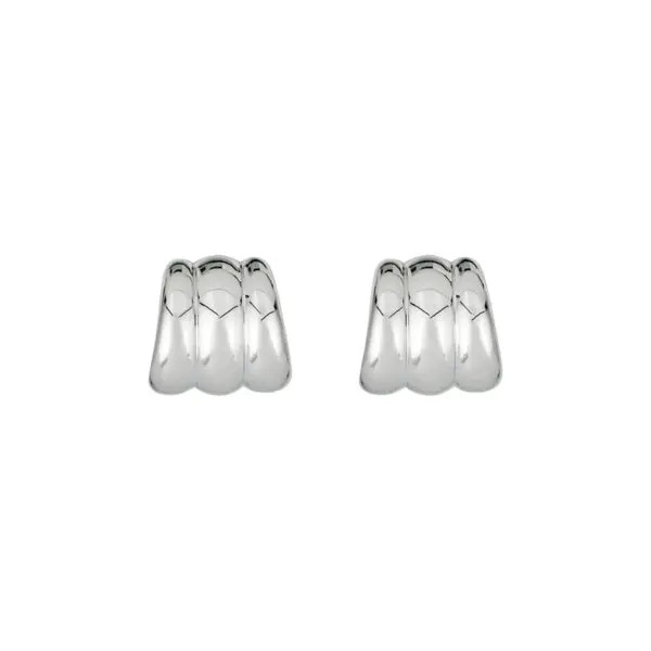 POURQUOI Arc De Trio Petite Earrings - Silver