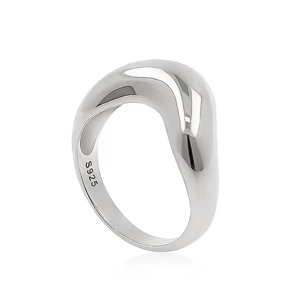 Côté Caché Contour Ring - Silver