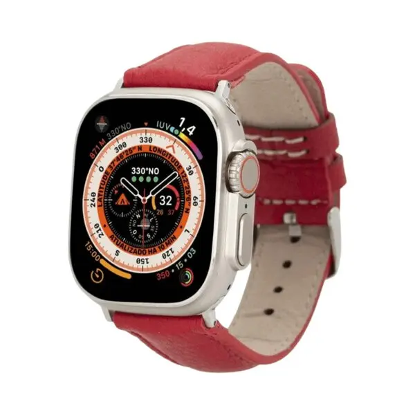 LEATHERE Apple Watch Leather Band - Red