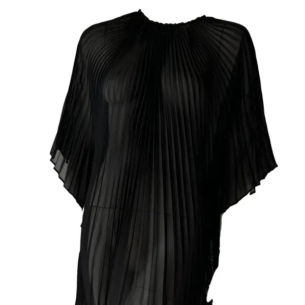 MONICA MAHONEY Chiffon Esmerelda Pleated Caftan