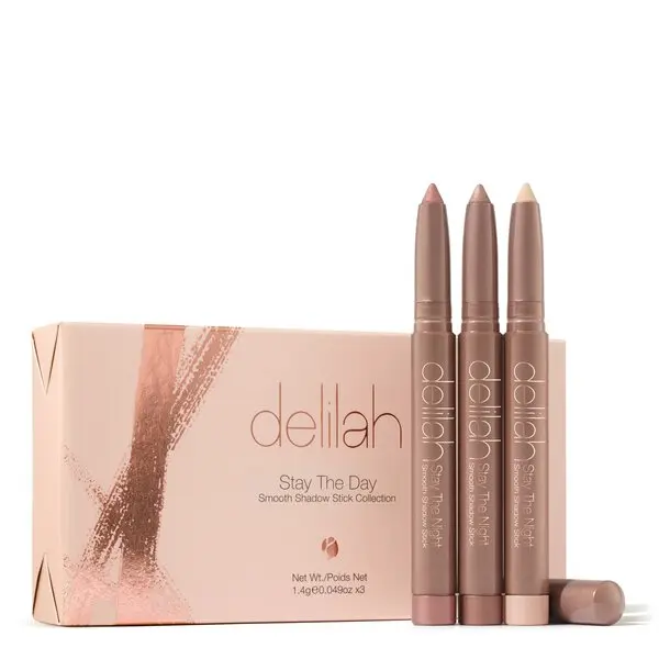 DELILAH Stay The Day Smooth Shadow Stick Collection - Brown/white/yellow