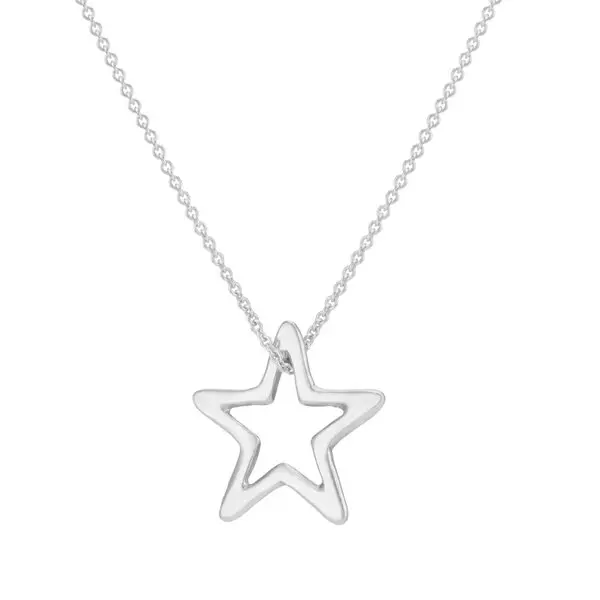 POSH TOTTY DESIGNS Sterling Open Star Necklace - Silver