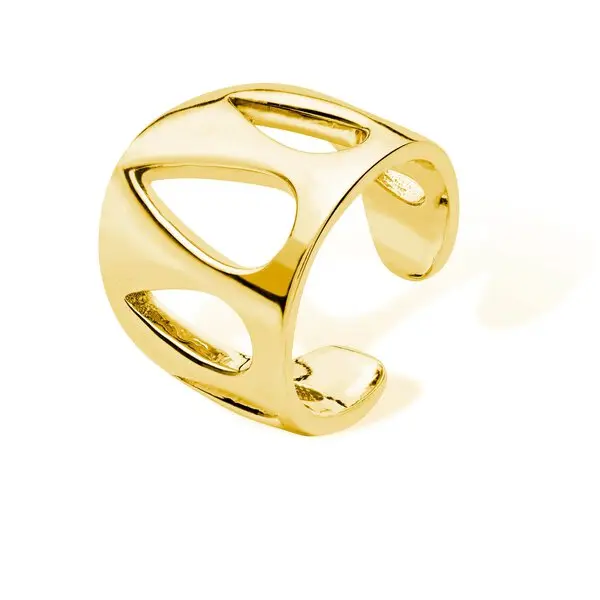 LUCY QUARTERMAINE Petal Ear Cuff - Gold