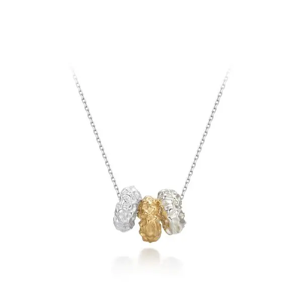 DIDIER DUBOT Sensuelle Raw Mixed Metal Necklace - Silver
