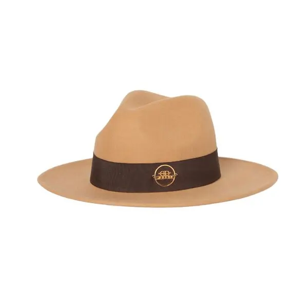 GIODORO Fedora With Ribbon - Brown