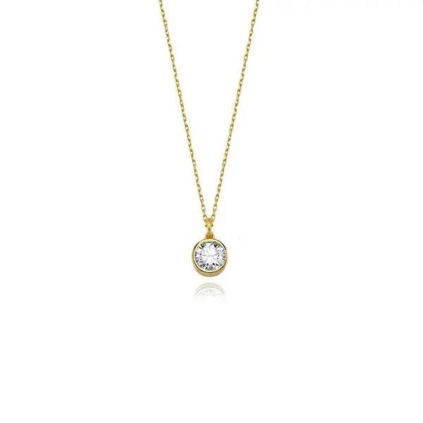 LINYA JEWELLERY Cosmic Chain Zodiac Birthstone Necklace - White