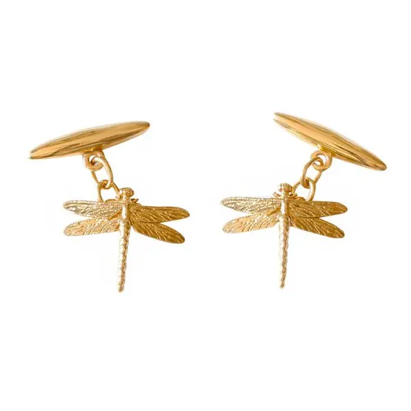 LEE RENEE Dragonfly Cufflinks - Gold