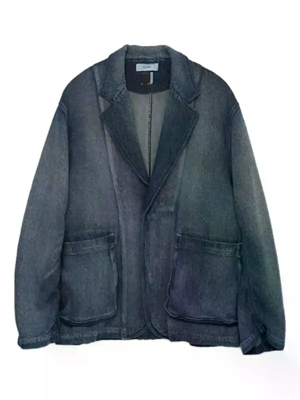 Facetasm Patch-pocket Denim Blazer