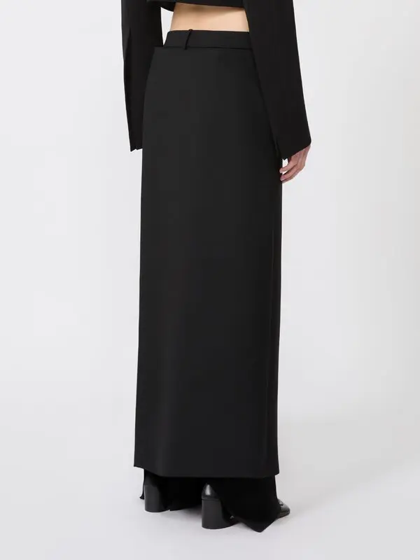 Max Mara Stretch Wool Trousers With Detachable Panel