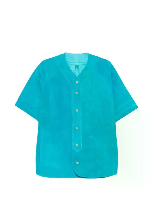 A LEATHER Baseball Shirt