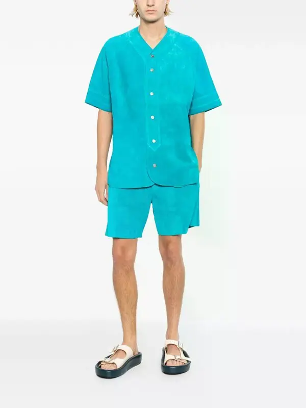 A LEATHER Baseball Shirt