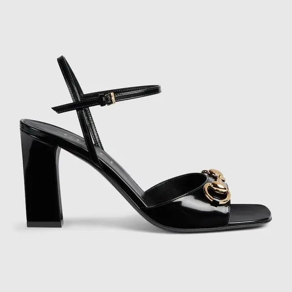 Gucci Signora Leather Sandal - Black