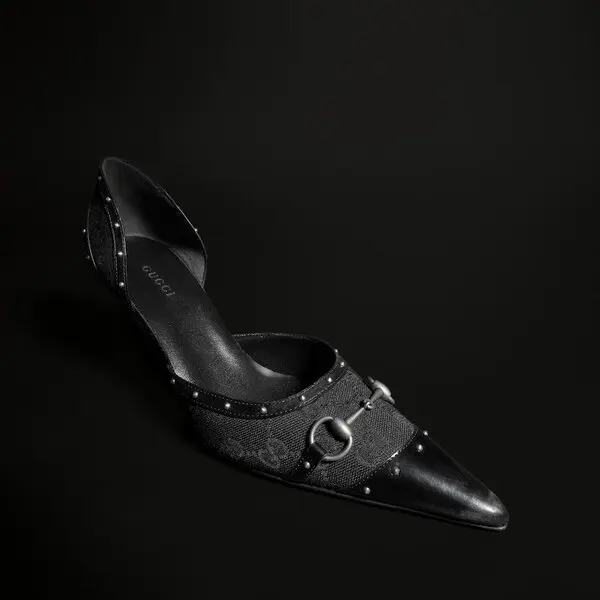Gucci Savoy Gg Canvas Pump