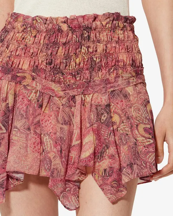 Isabel Marant Étoile Ceiva Printed Silk Skirt