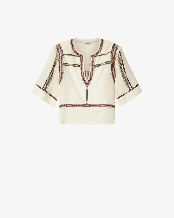 Isabel Marant Étoile Fiosa Embroidered Blouse - Ecru