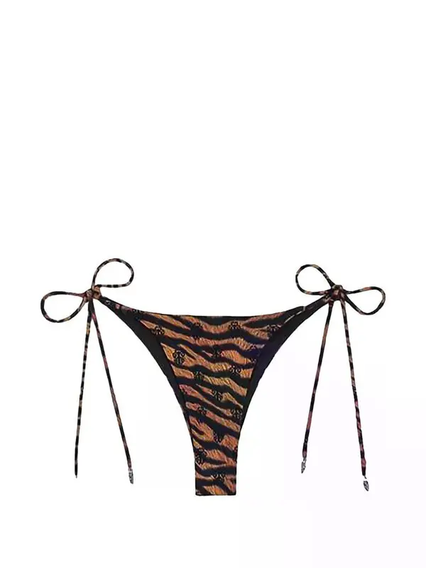 Chrome Hearts X Dib Tiger-print Bikini Bottoms - Brown