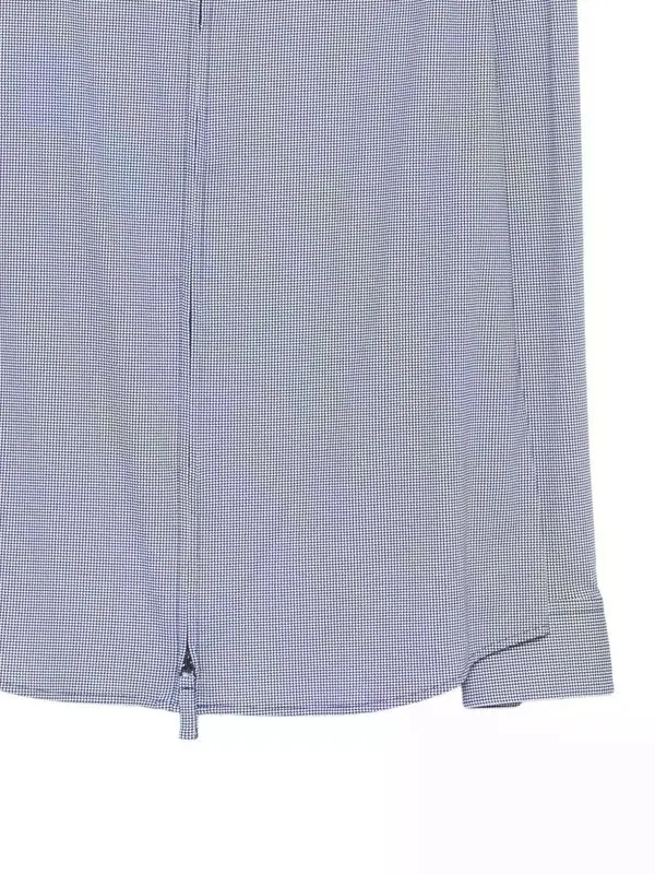 Giorgio Armani Houndstooth-pattern Zip-fastening Shirt