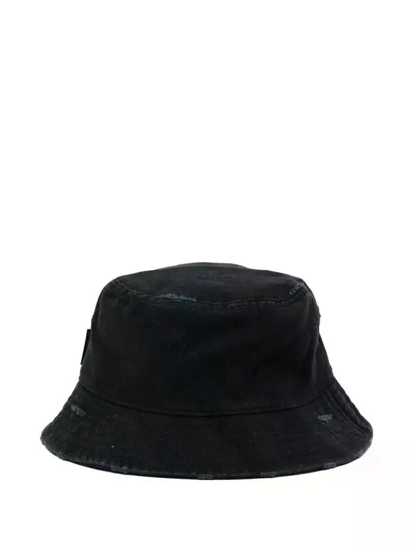 Martine Rose Distressed Embroidered Bucket Hat