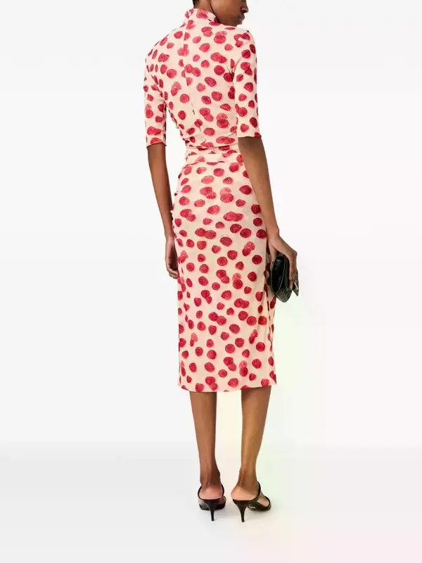 Stella McCartney Printed Ruched Skirt - Pink