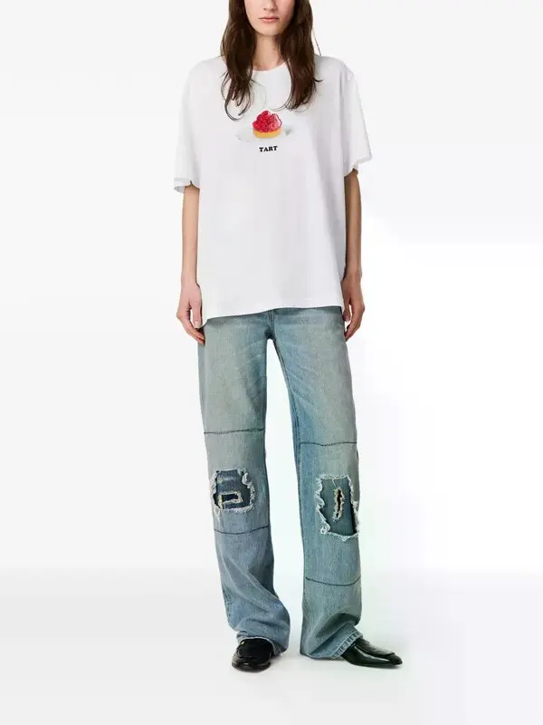 Stella McCartney Raspberry-print T-shirt