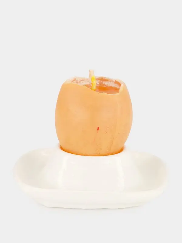 CERERIA INTRONA Soft Boiled Egg Wax Candle - Multicolour