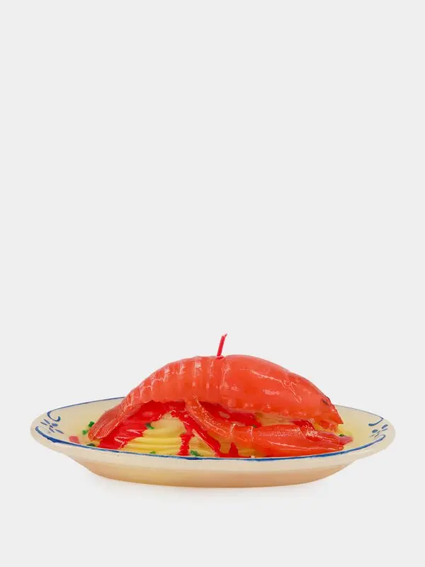 CERERIA INTRONA Lobster Spaghetti Wax Candle - Multicolour