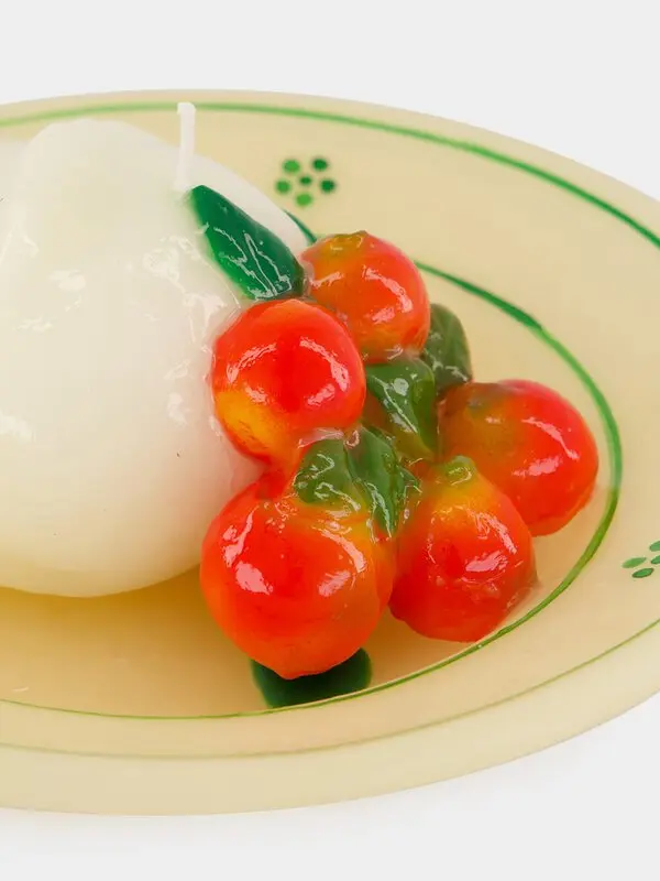CERERIA INTRONA Plate Of Mozzarella Wax Candle