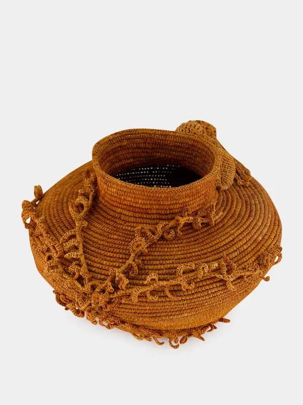 NATALIA BRILLI Handcrafted Raffia Vase