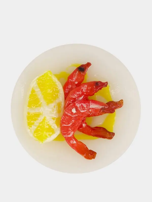 CERERIA INTRONA Small Prawn Plate Wax Candle - Multicolour
