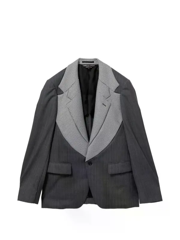 Comme Des Garçons Pinstripe Panel Jacket