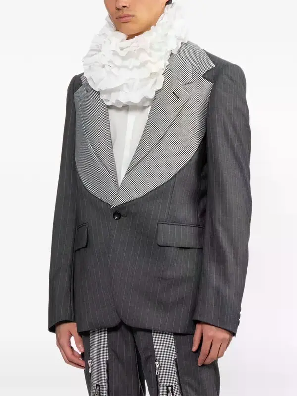 Comme Des Garçons Pinstripe Panel Jacket