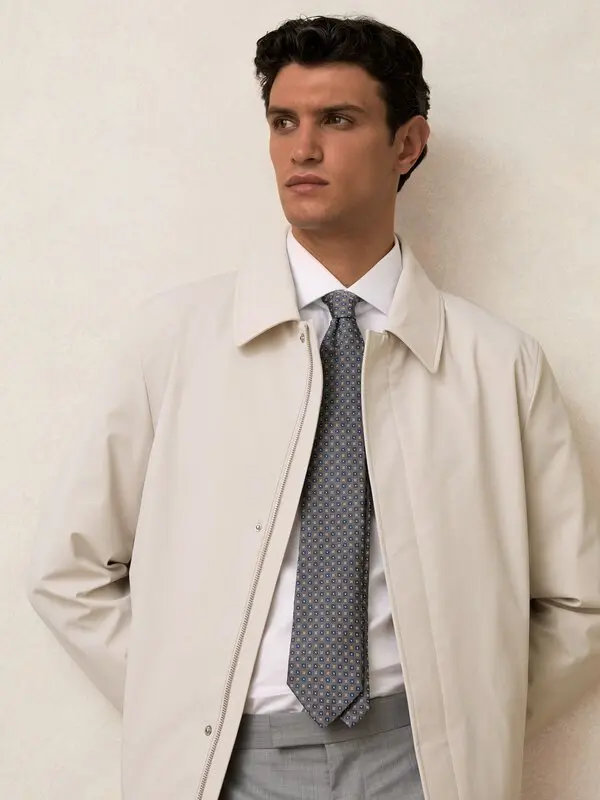 REISS Logan Hybrid Overcoat With Removable Funnel Neck