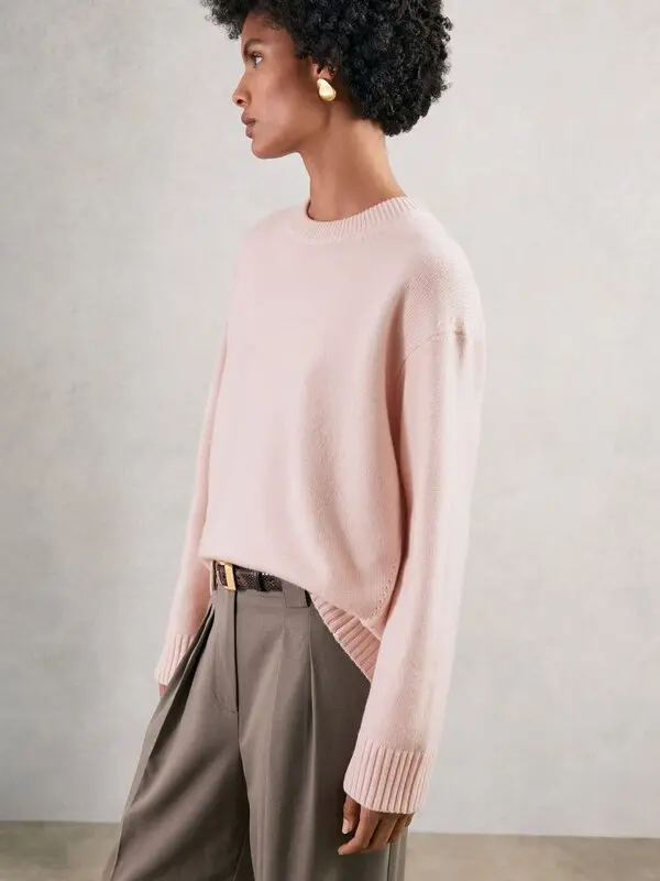 REISS Wool-cashmere Crew-neck Jumper