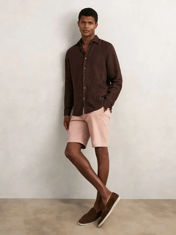 REISS Wicket Chino Shorts - Rose Pink
