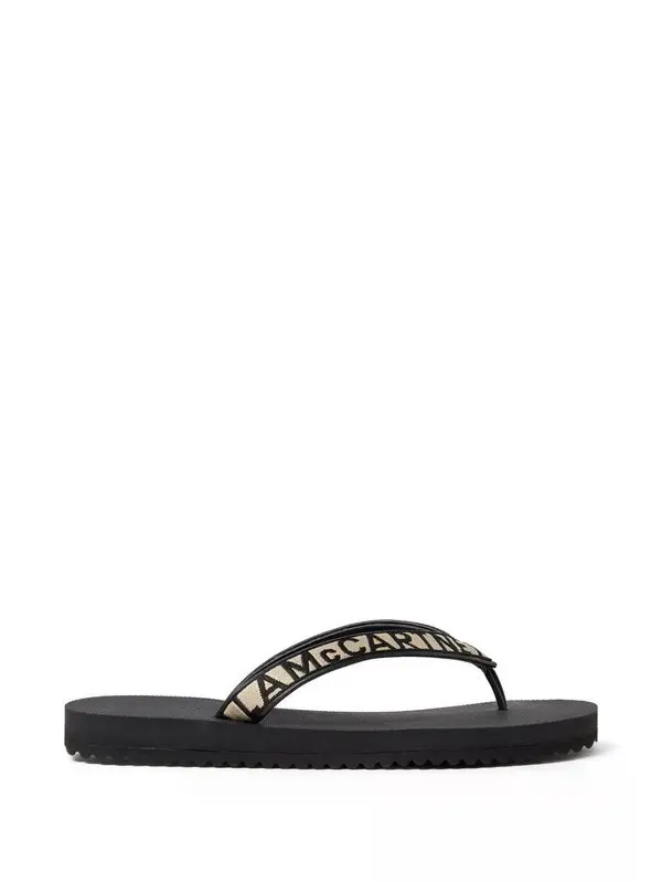 Stella McCartney Logo Thong Strap Sandals