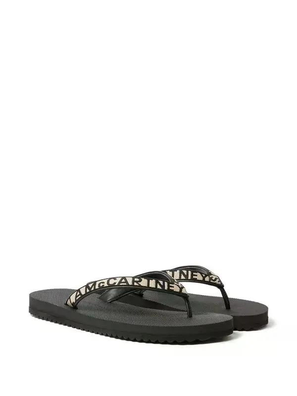 Stella McCartney Logo Thong Strap Sandals