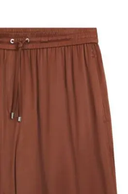 BOSS Relaxed-fit Satin Pants