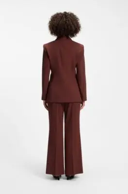 Hugo Relaxed-fit Blazer In Stretch Fabric