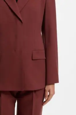 Hugo Relaxed-fit Blazer In Stretch Fabric