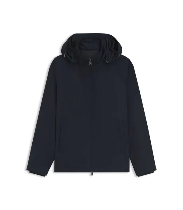 BOSS Regular-fit Hooded Jacket - Dark Blue