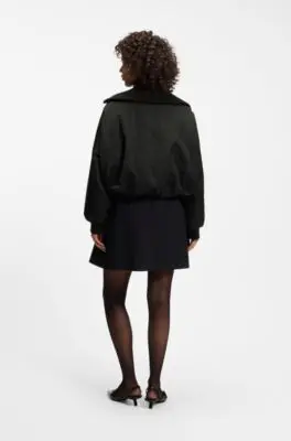 Hugo Padded Satin Bomber Jacket