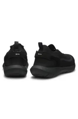BOSS Sock Sneakers With Suede Trims